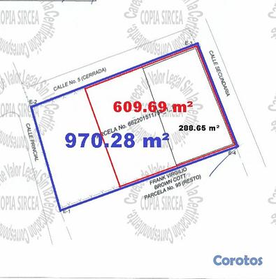Corotos | Solares Sabaneta Yásica 288, 610 y 973 m², lugar tranquilo ...