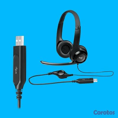Corotos | AUDIFONO CON MICROFONO LOGITECH H390 PC INTERNET CLEAR CHAT ...